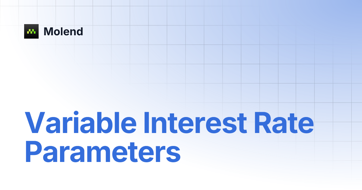Variable Interest Rate Parameters | Molend